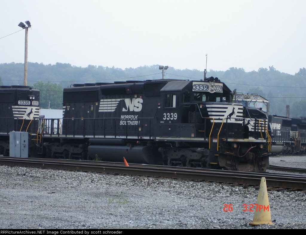 NS 3339 sits at the Engine House